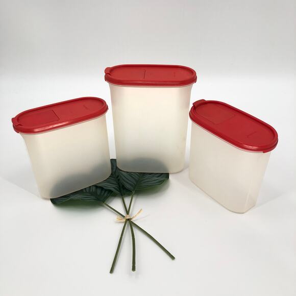 Tupperware | Kitchen | Vintage Tupperware Red Pour Top 613 1614 Modular ...